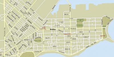 Boston mapa - Mapy Boston (Spojené Státy Americké)